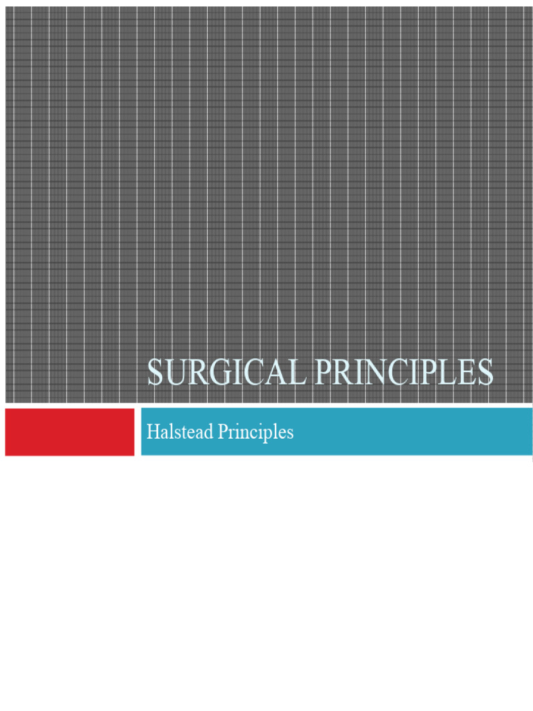 Surgical Principles PDF | PDF | Medical Specialties | Clinical Medicine