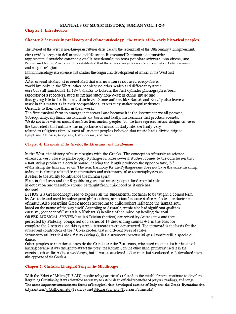 Summary Surian Vol.1 2 3 | PDF | Gregorian Chant | Musicology