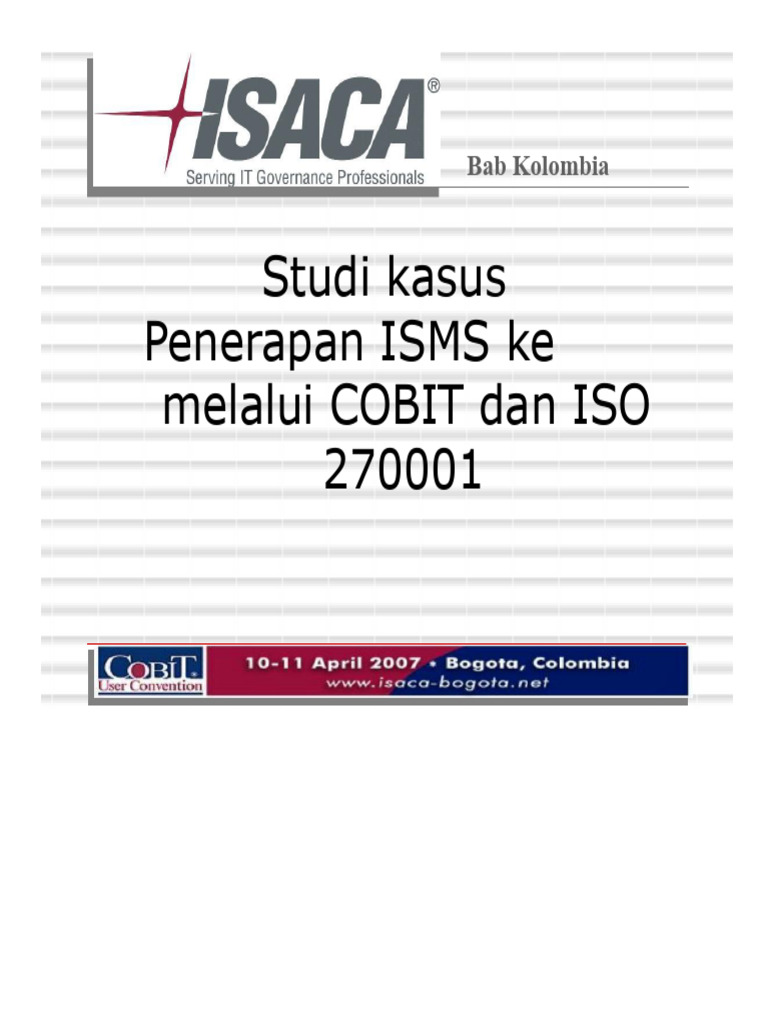 Cobit E Iso 27001 Kasus Praktis | PDF