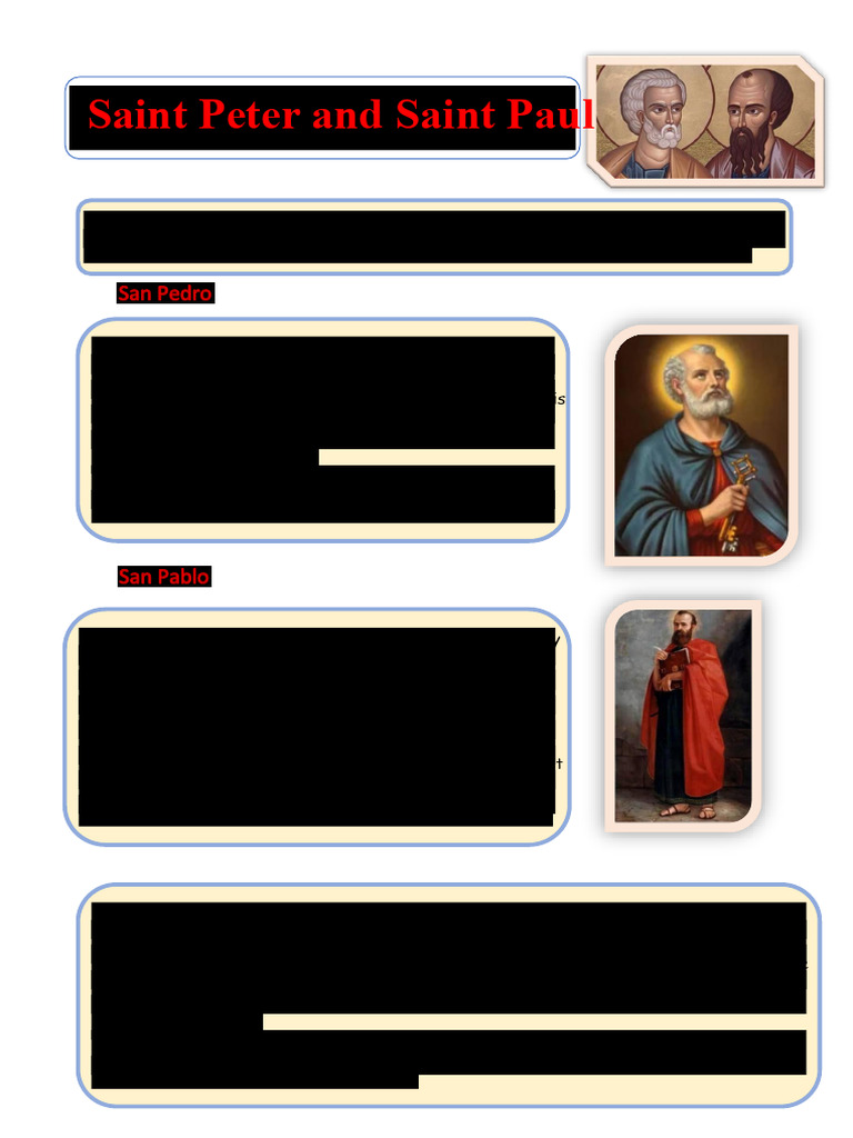 Saint Peter and Saint Paul | PDF | Saint Peter | Paul The Apostle