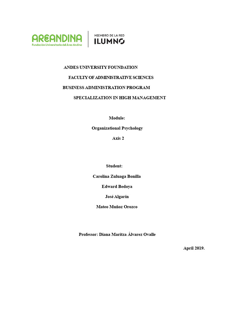 Axis 2 Psychology Version 01042019 | PDF | Swot Analysis | Methodology