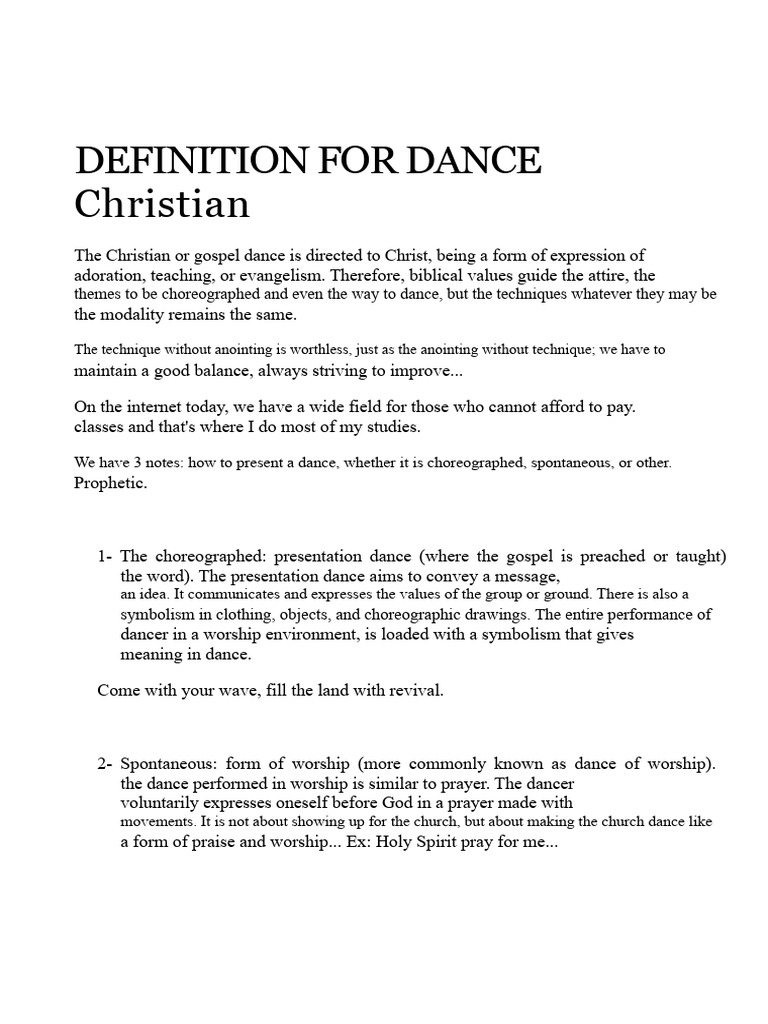 Dance booklet.pdf | PDF | David | Intercession