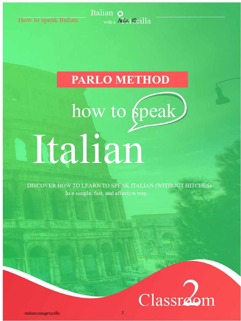 Learn Italian Fast with PARLO Method | PDF | Italian Language | Psychology