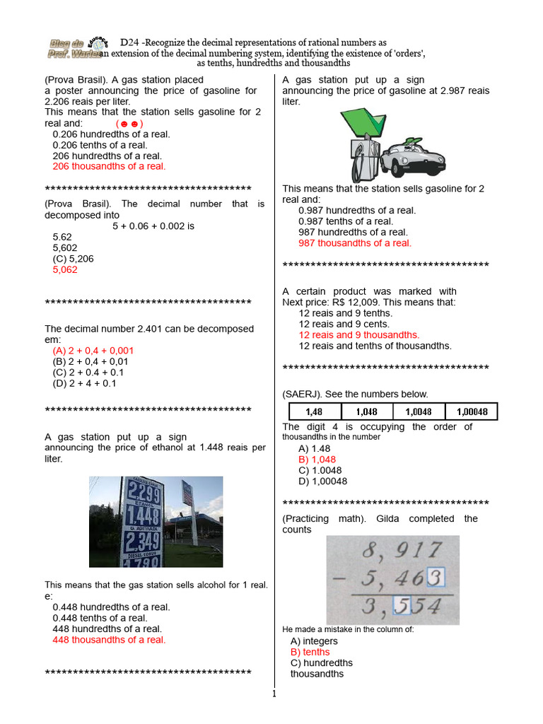 Understanding Decimal Representation of Rational Numbers | PDF ...