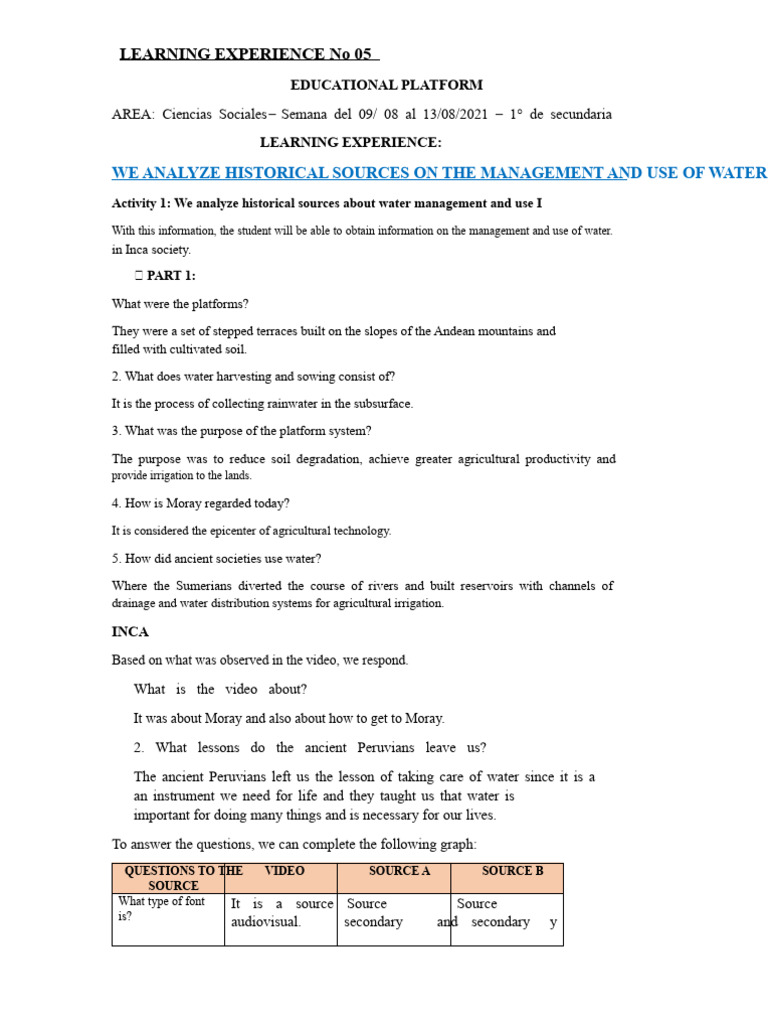 Inca Water Management and Agriculture | PDF | Inca Empire | Irrigation