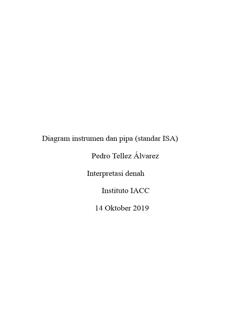 Diagram Pipa dan Instrumen ISA | PDF