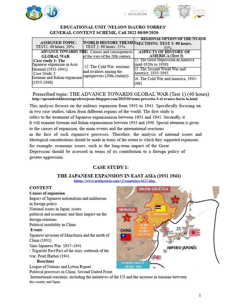 Advance Towards Global War | PDF | Kuomintang | Empire Of Japan