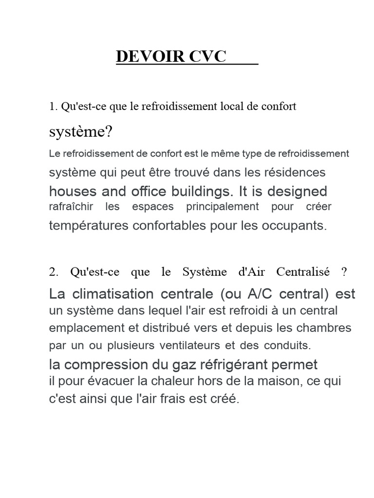 Guide des systèmes CVC et réfrigération | PDF | Chaleur | Climatisation