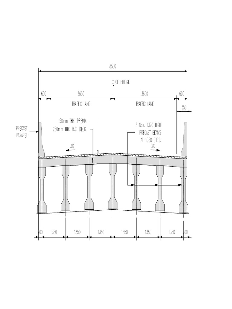 8500m Wide Section of Abutment | PDF