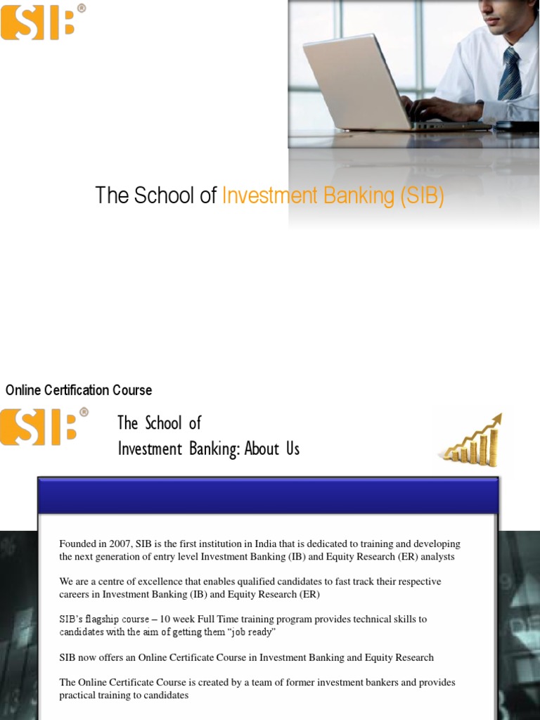 SIB Online Presentation | PDF | Valuation (Finance) | Investment Banking