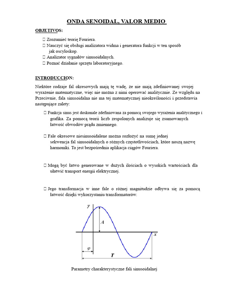 Fala Sinusoidal | PDF