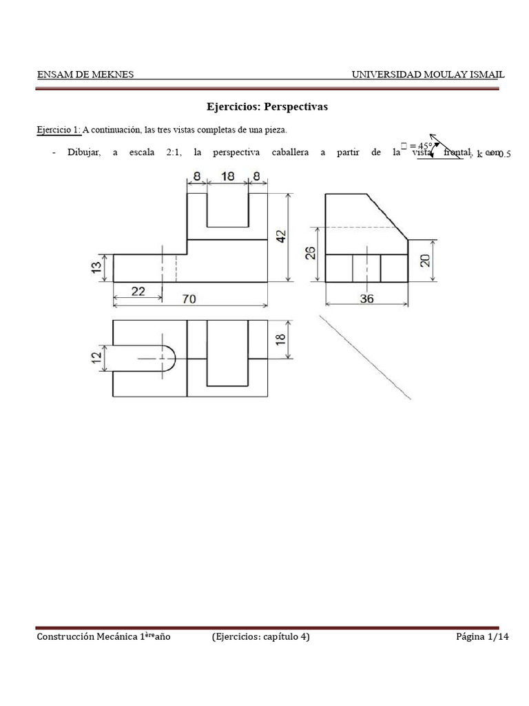 Ejercicios_perspectivas | PDF | Perspectiva (Gráfica) | Técnicas de pintura