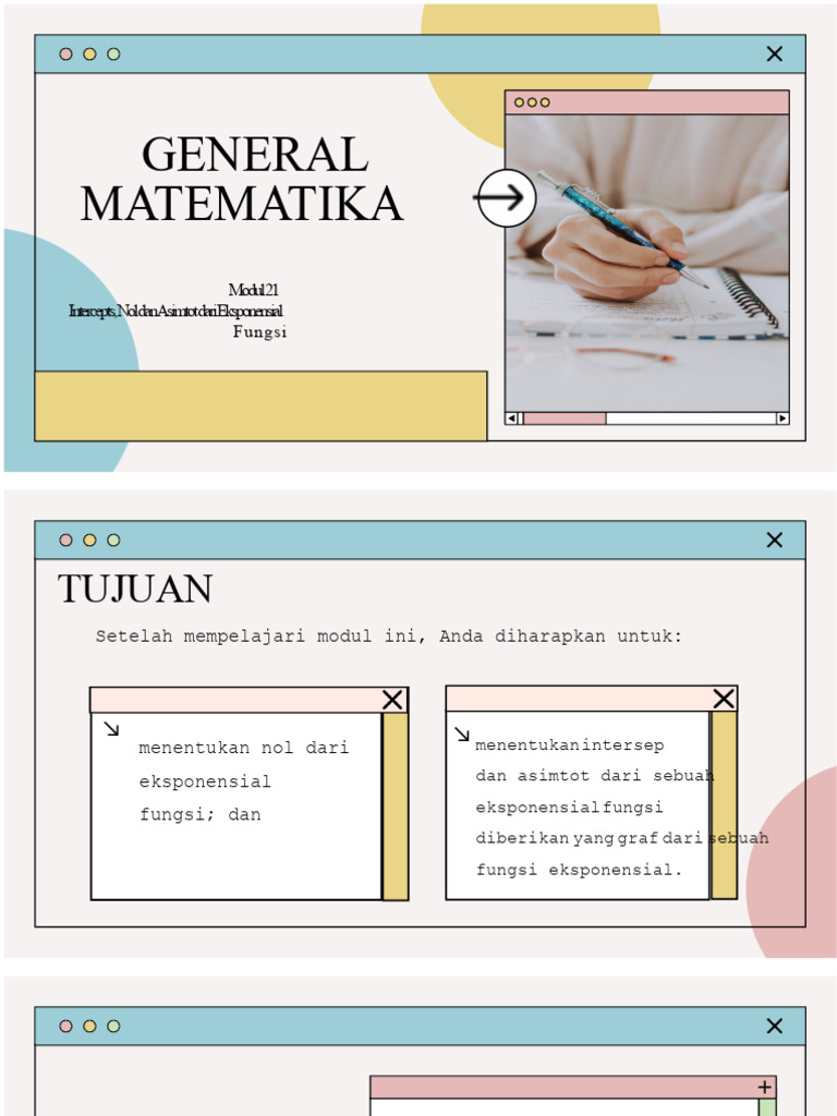 Intersep, Nol, dan Asimtot Eksponensial | PDF