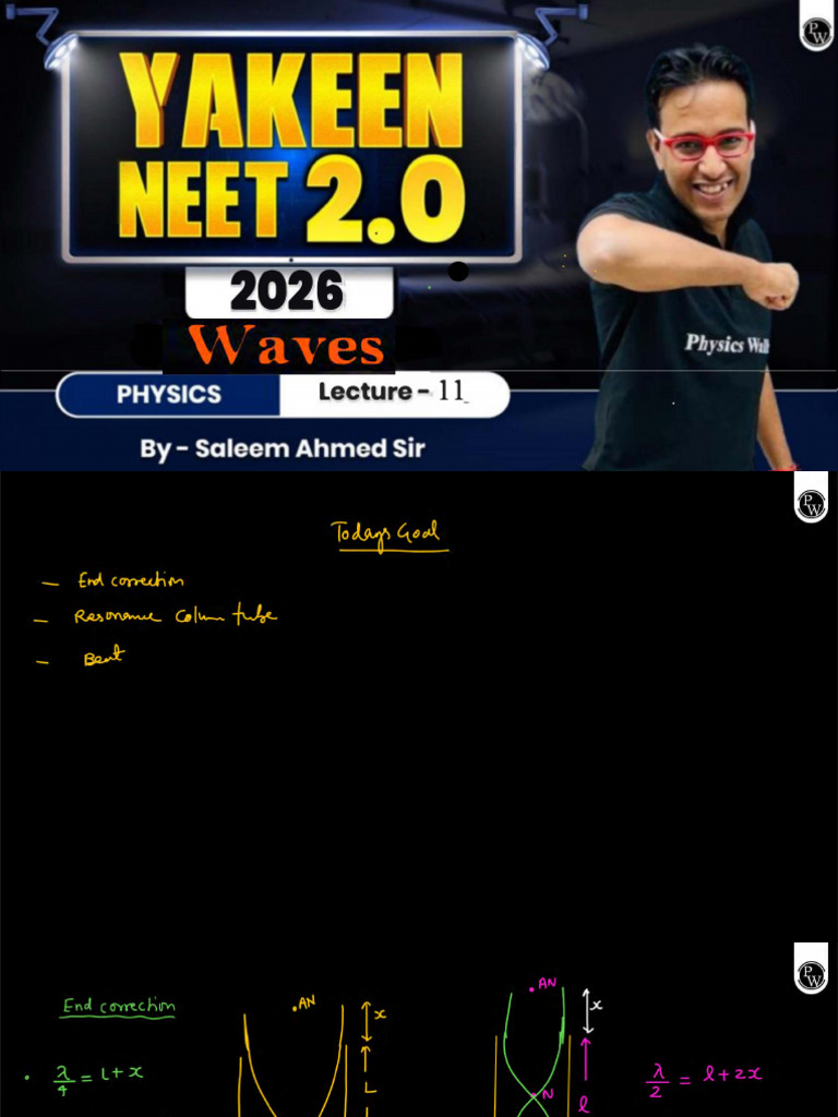Waves 11 Class Notes PDF | PDF