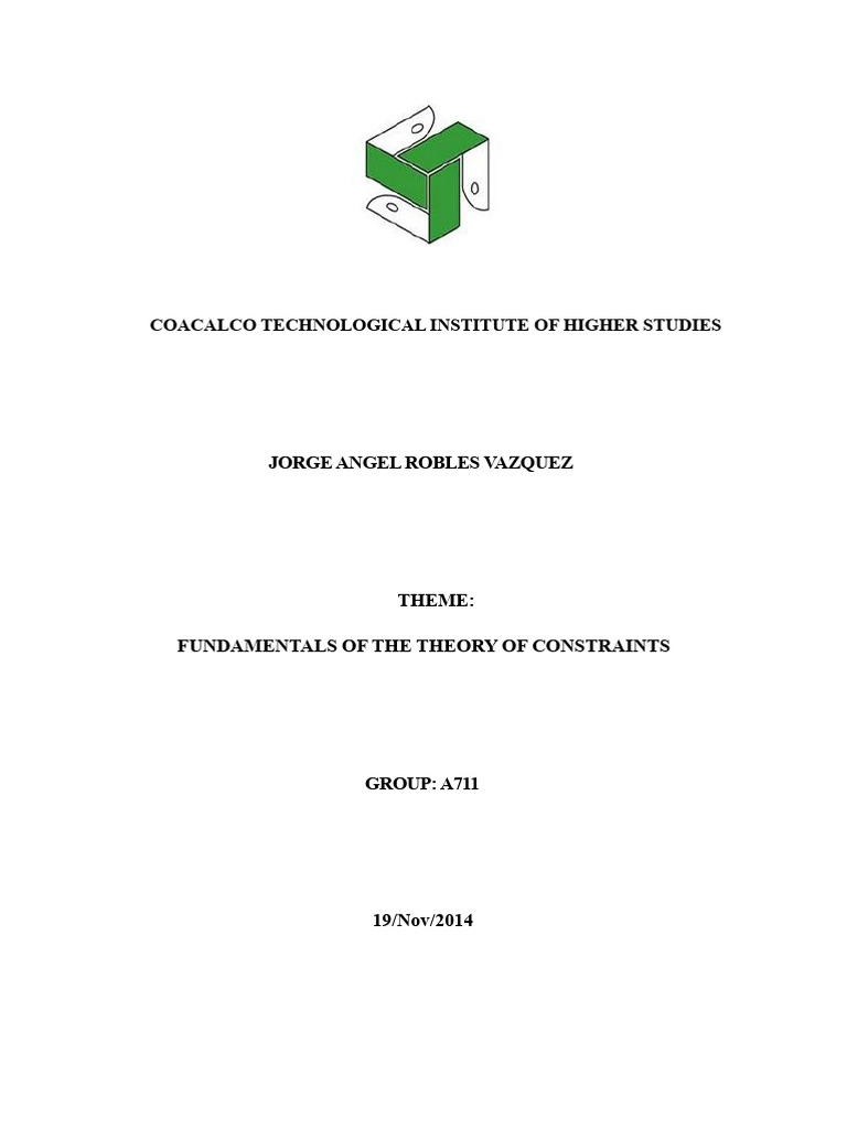 Unit 4 Fundamentals of The Theory of Constraints | PDF | Debt | Mortgages