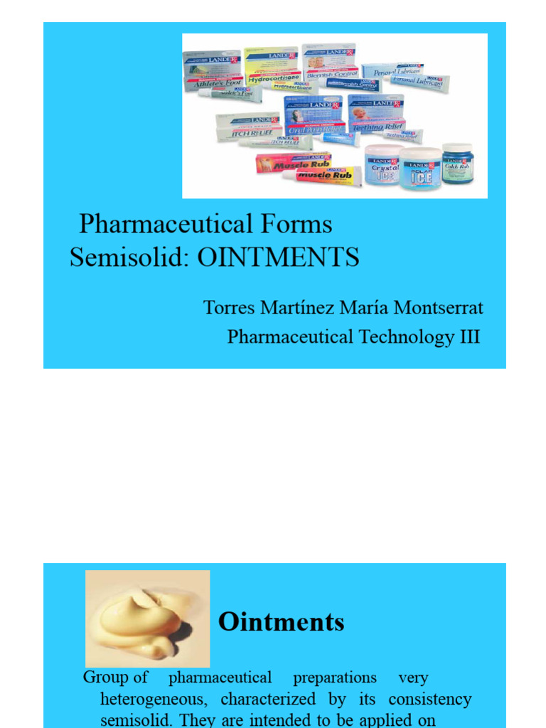 Ointments 1441 | PDF | Topical Medication | Emulsion
