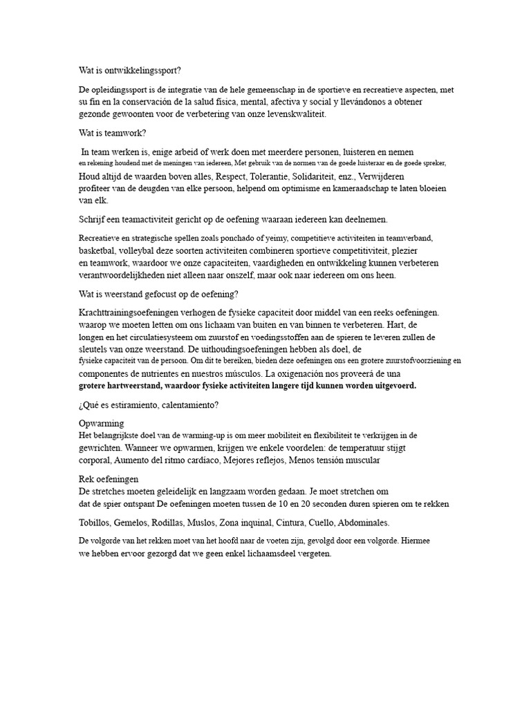 Wat Is Vormende Sport? | PDF