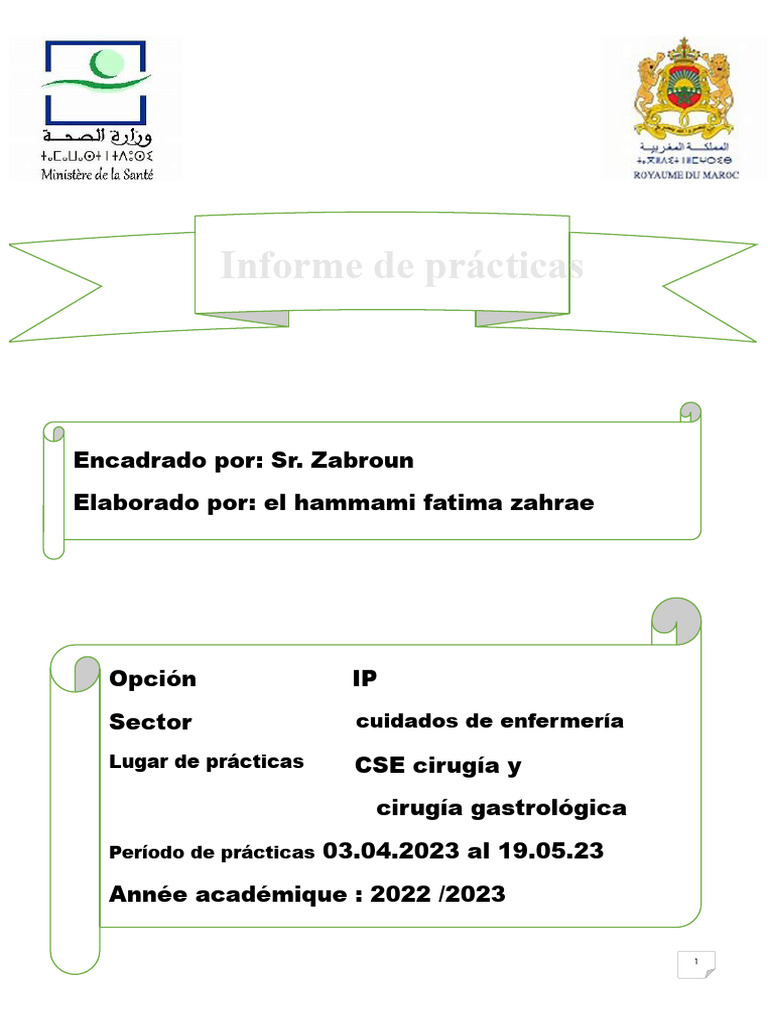 Informe de Medicina y Cirugía CHU FES | PDF | Rodilla | Hospital