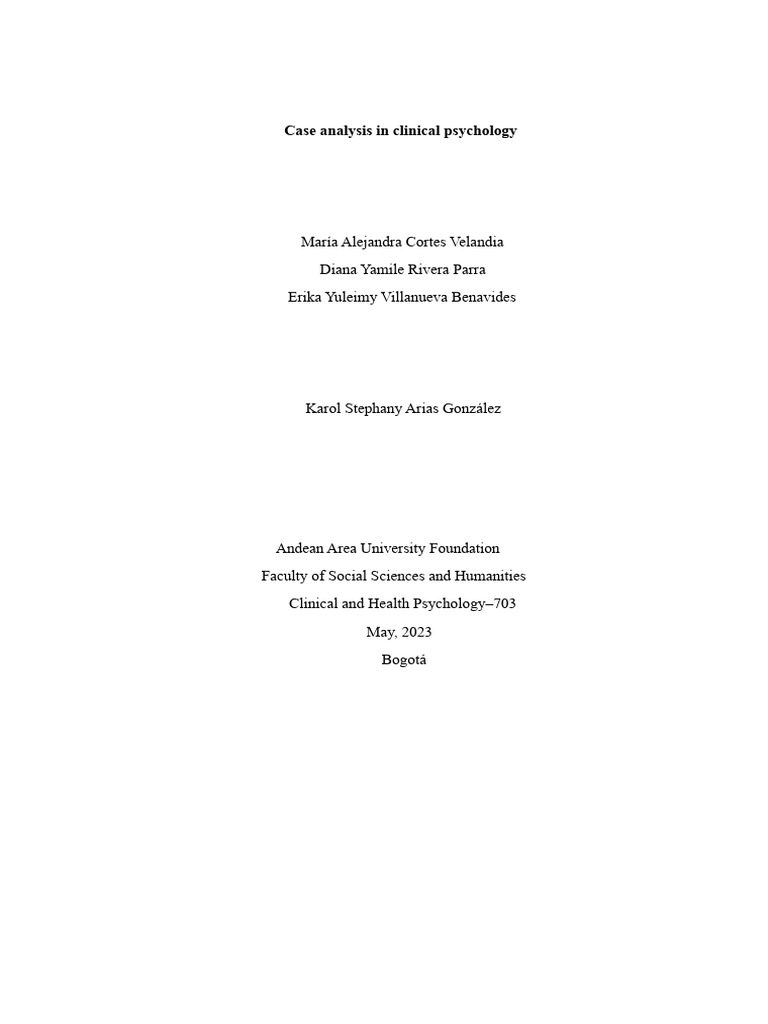 Clinical Psychology Axis 3 | PDF | Anxiety | Self Esteem