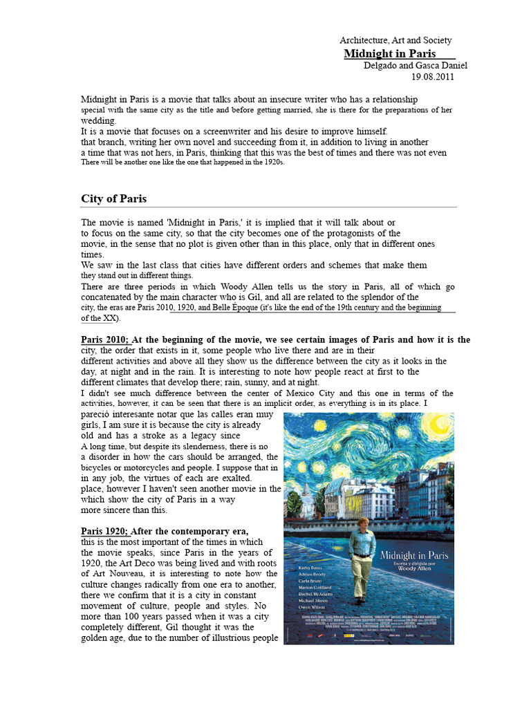 Midnight in Paris | PDF