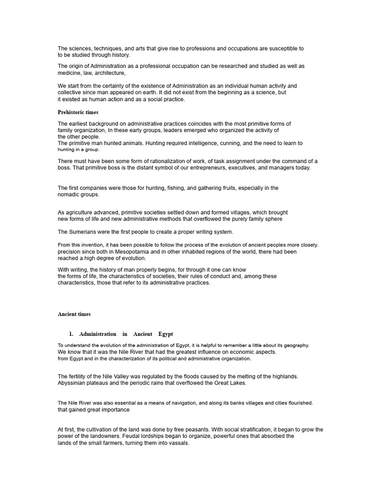 Evolution of Administration Through History | PDF | Mesopotamia ...