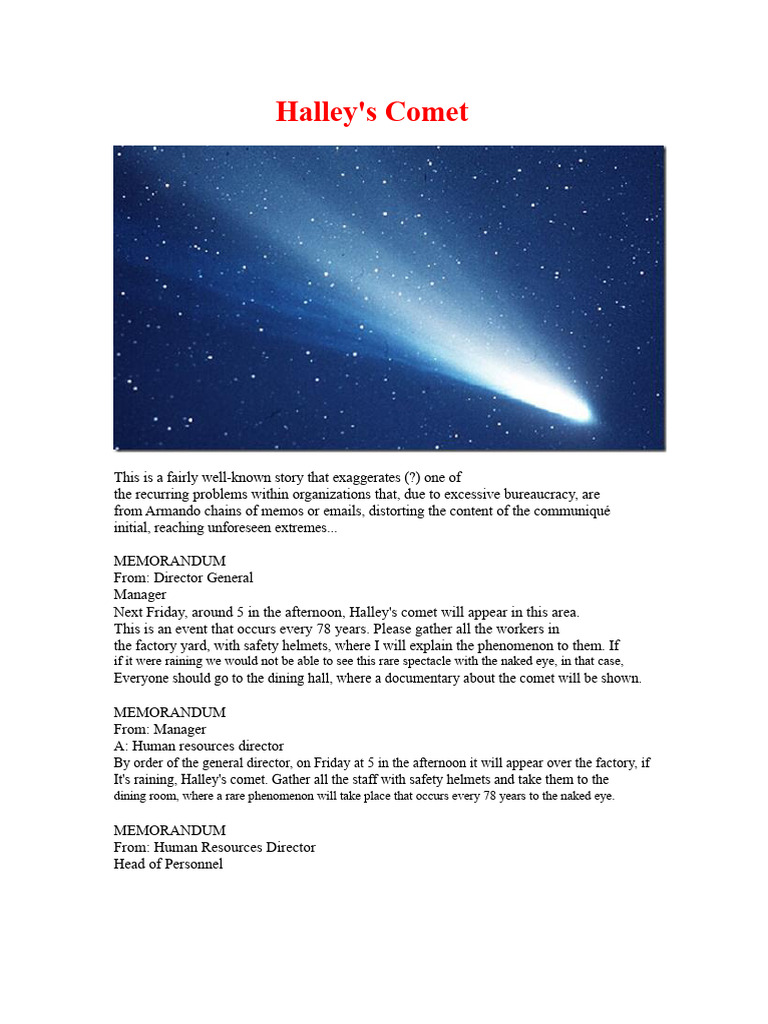 Halley's Comet | PDF