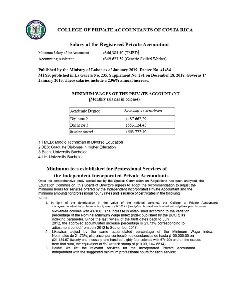 Accountant Salary | PDF | Salary | Minimum Wage