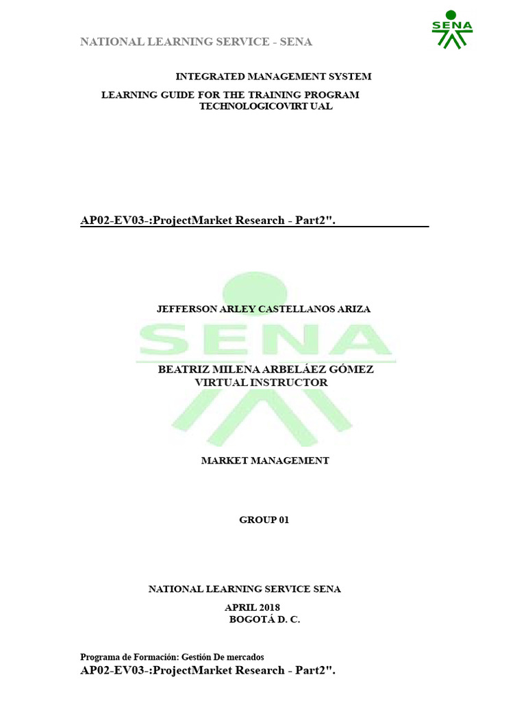 Market Research Project - Part 2. | PDF | Marketing | Statistics