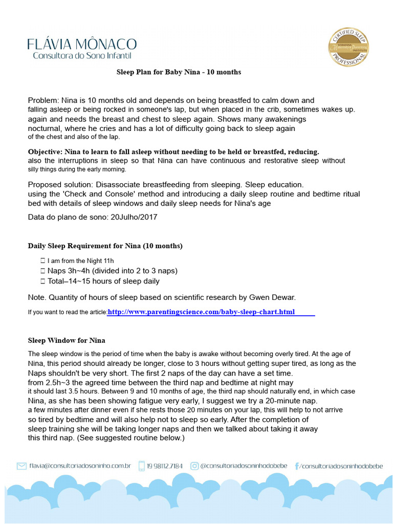 Sleep Training Guide for 10-Month-Old Baby | PDF | Sleep | Infants