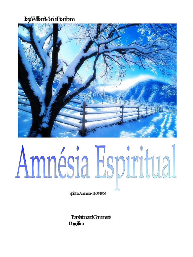 Spiritual Amnesia - William Branham | PDF | Moses | Jesus