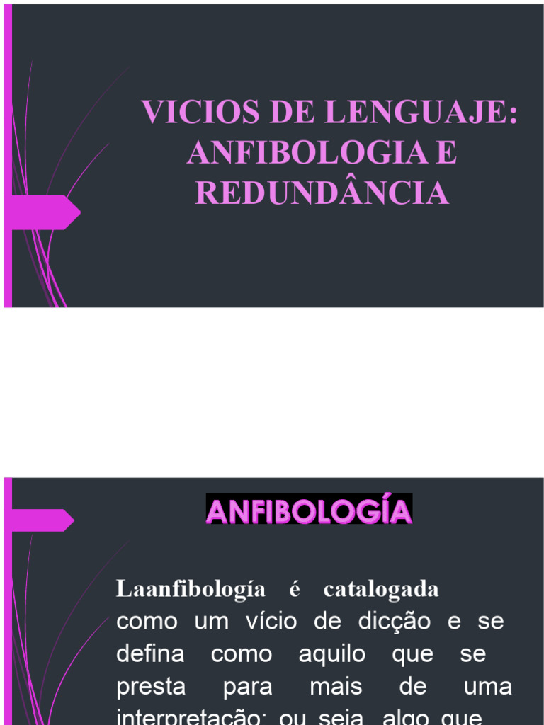 Anfibologia e Redundância | PDF