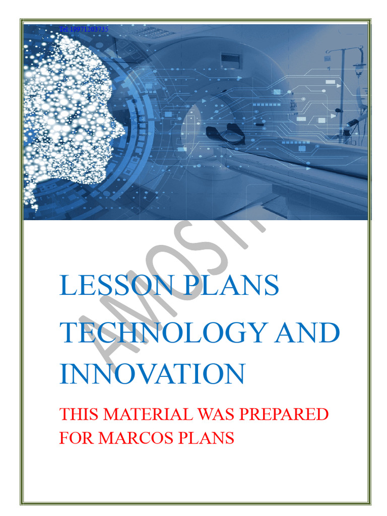Technology and Innovation Lesson Plans | PDF | Innovation | Sustainability