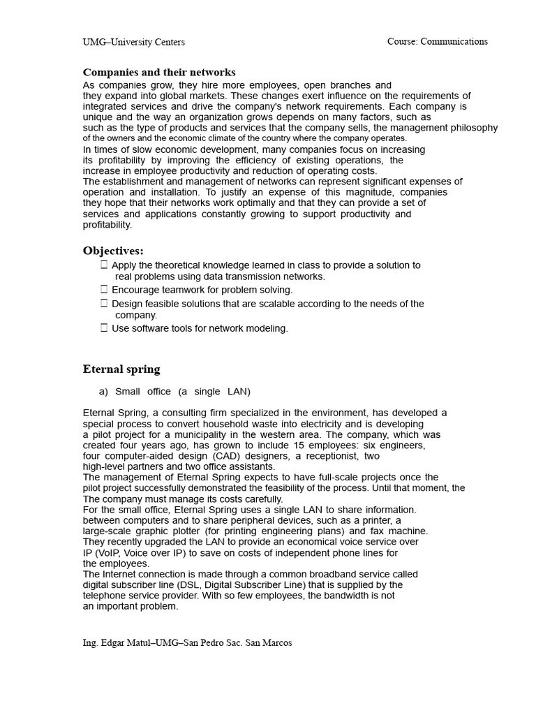 Networking Solutions for Growing Companies | PDF | Computer Network ...