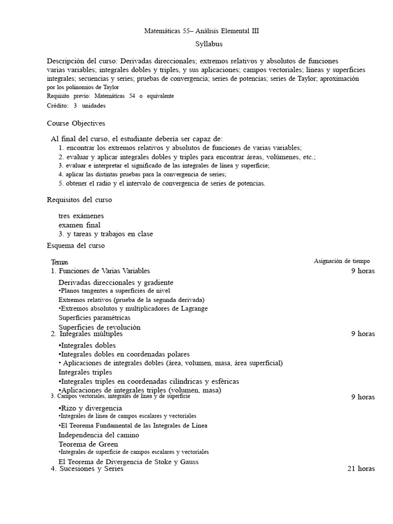 Math 55.pdf | PDF | Integral | Divergencia