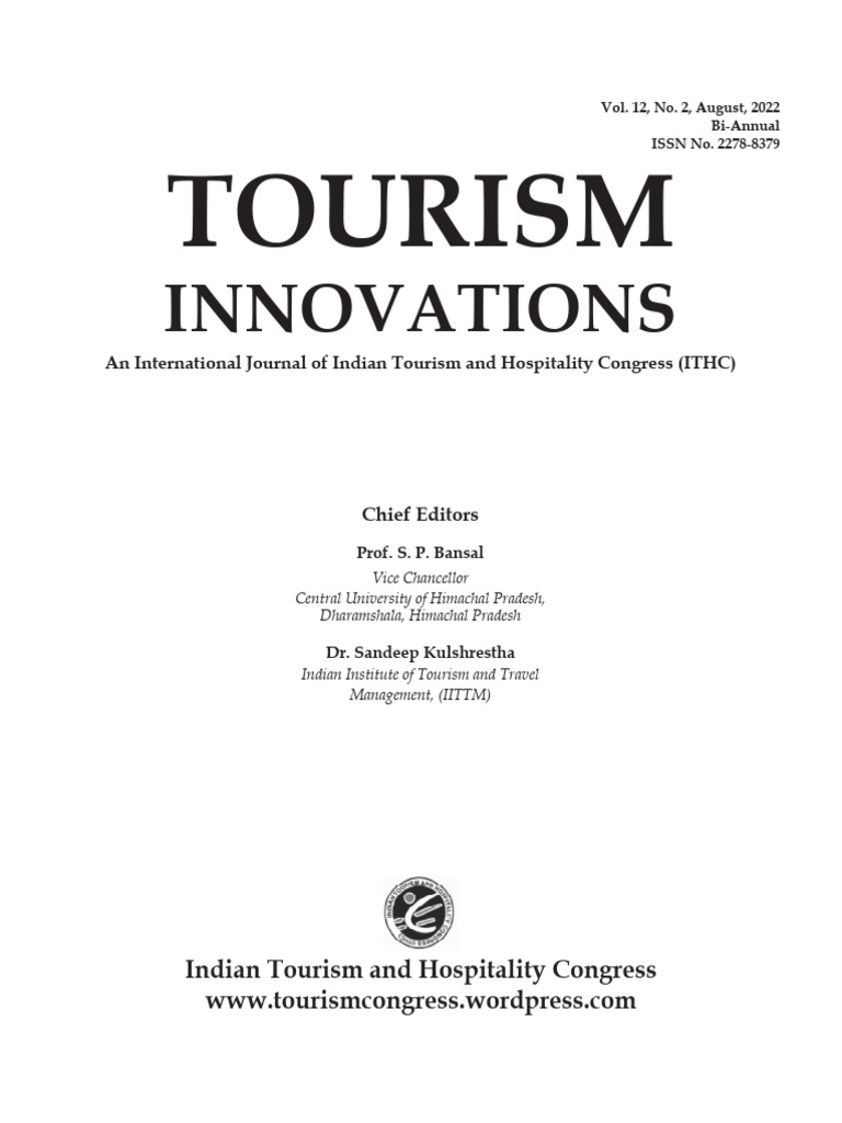 Tourism Journal Aug 2022 | PDF | Corporate Social Responsibility | Tourism