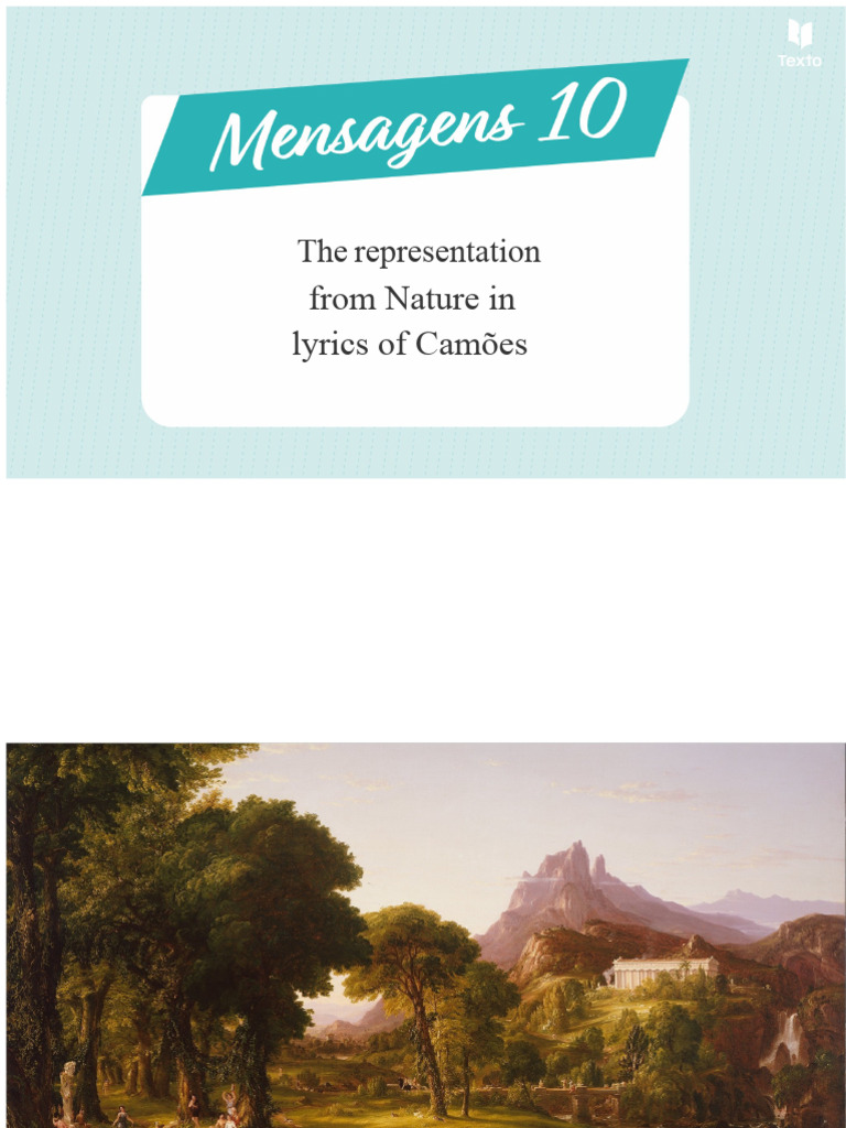 The Representation of Nature in The Poetry of Camões | PDF | Poetry