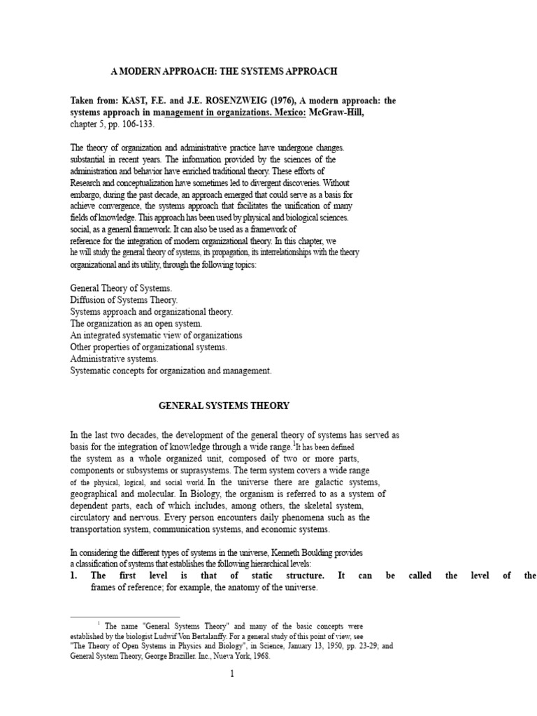 04 A Modern Approach TGS | PDF | System | Systems Theory