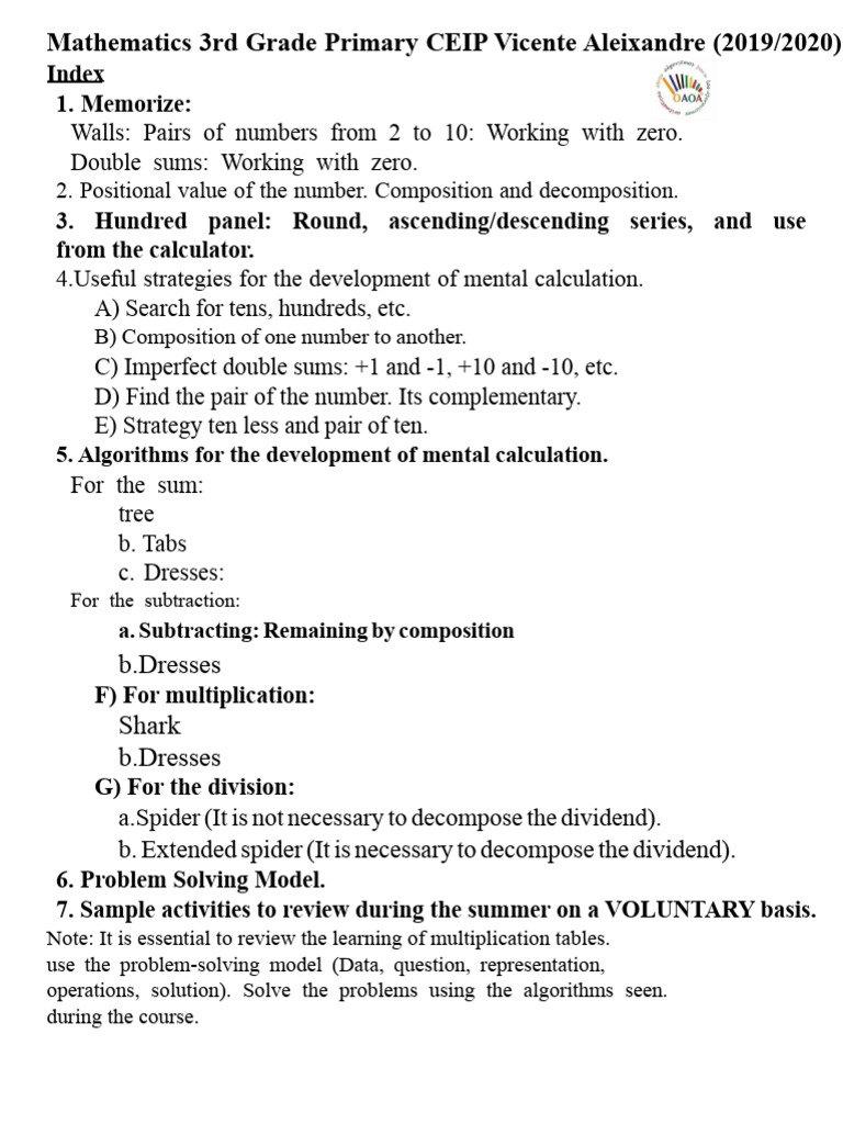 CALCULUS THEORY OAOA | PDF | Subtraction | Multiplication