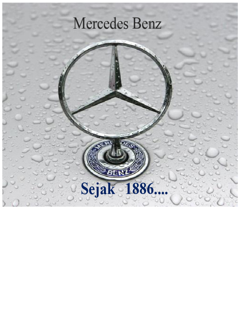 Mercedes Benz Ppt | PDF