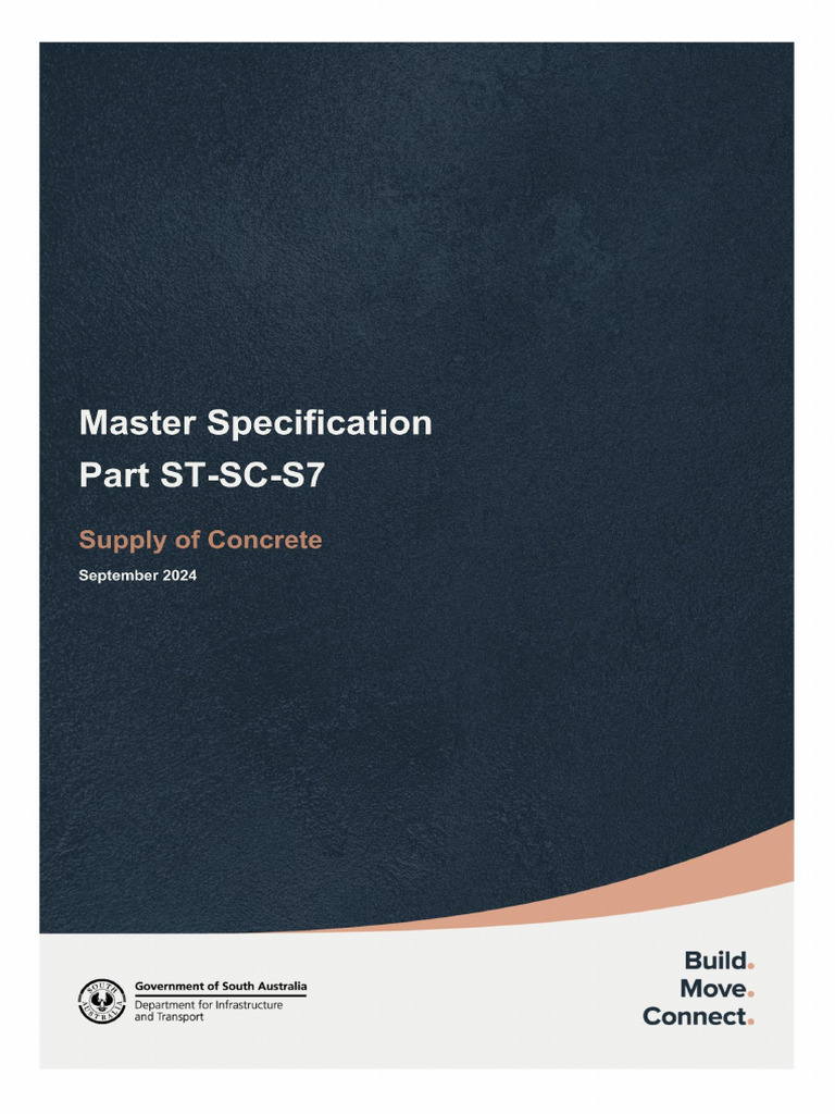 Master Specification for Concrete Supply | PDF | Concrete | Cement