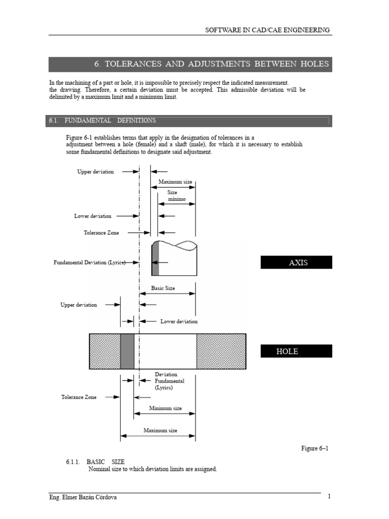 Tolerances in CAD/CAE Engineering | PDF | Engineering Tolerance ...