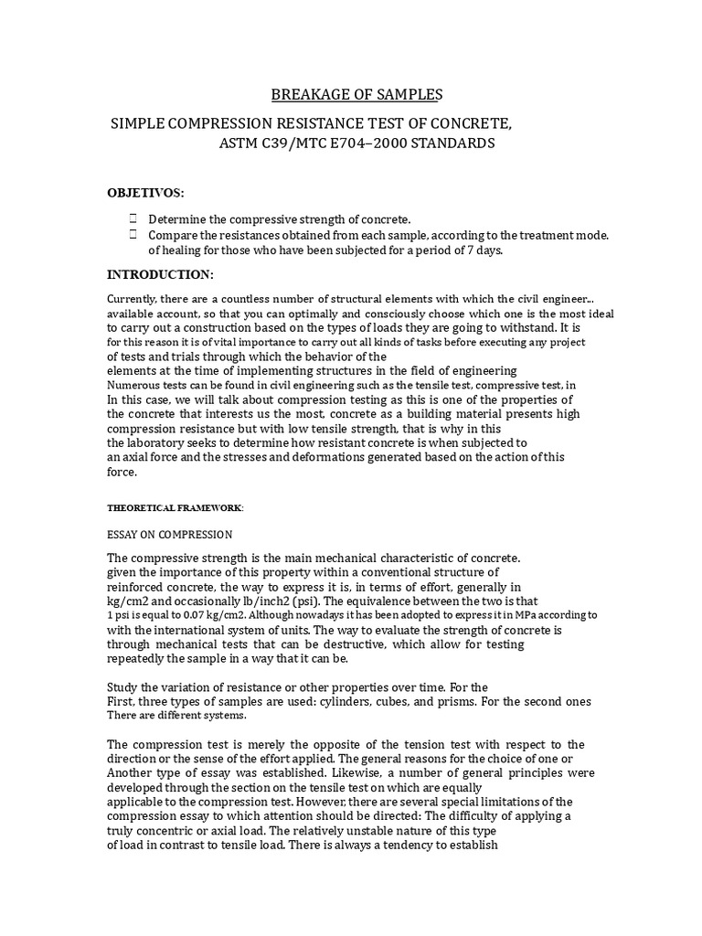 Concrete Compressive Strength Testing Guide | PDF | Strength Of ...