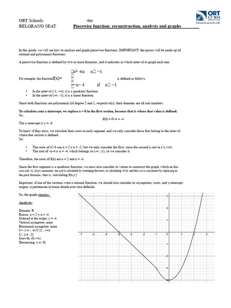 piecewise functions | PDF | Function (Mathematics) | Polynomial