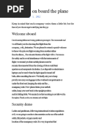 In-Flight Safety Demonstration Script | PDF