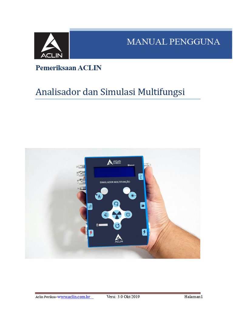 Manual Operasi - ACLIN CHECK | PDF