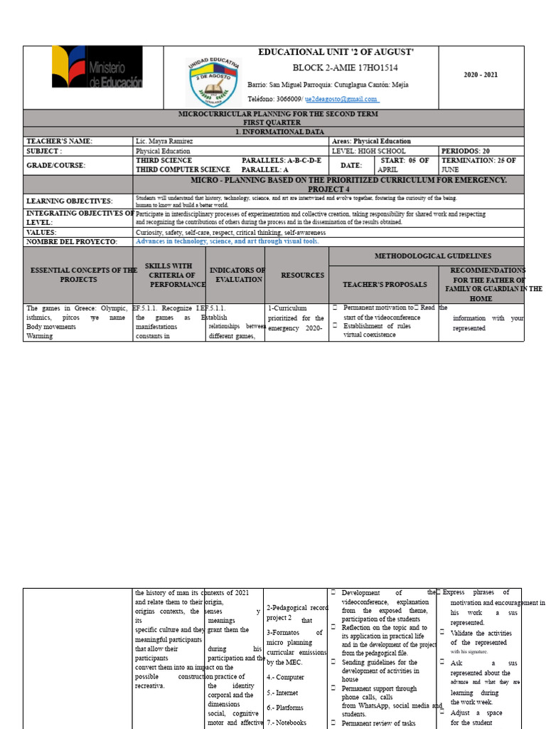PUD 3 - 3rd YEAR OF HIGH SCHOOL - PHYSICAL EDUCATION | PDF | Science ...