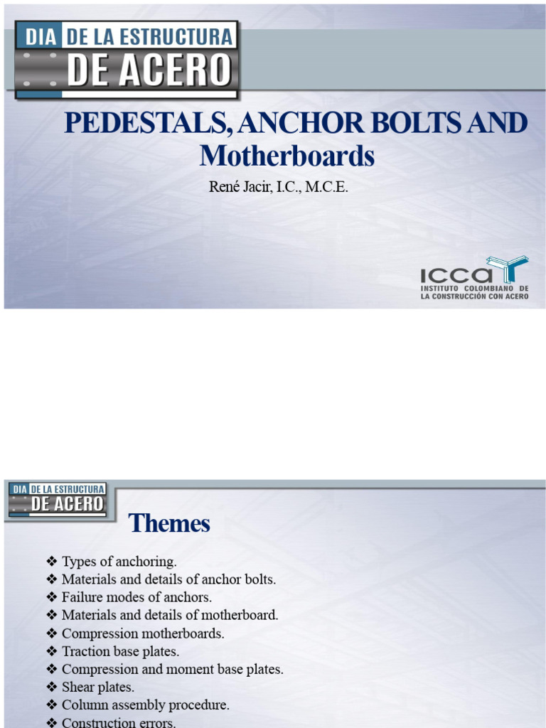 Base Plates and Anchor Bolts | PDF | Screw | Column
