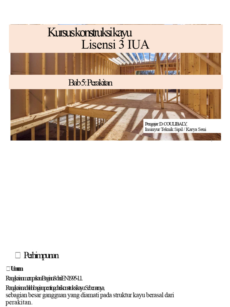 Perakitan Konstruksi Kayu yang Efisien | PDF