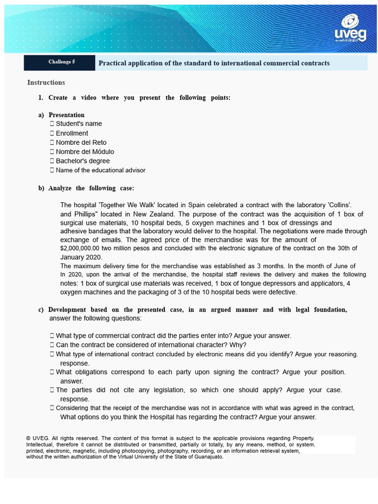 Challenge 5: Practical Application of The Standard To Commercial ...