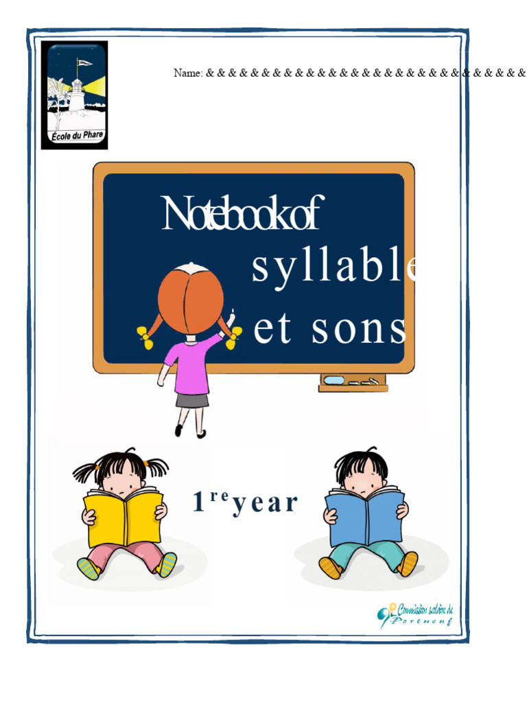 Syllable and Sound Reading Notebook | PDF